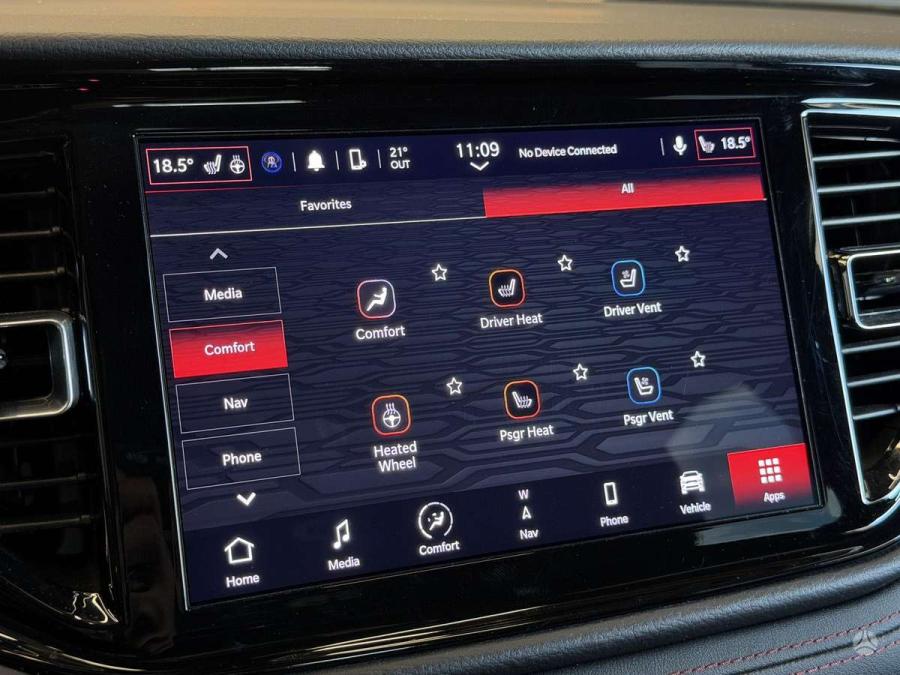 Pelēks Dodge Durango 2023 Kauņa, ar dzinēja tilpumu 5.65 L un nobraukumu 69 tūkst. km par 36490 €, foto 37 vietnē AUTOMOTO.COM.LV