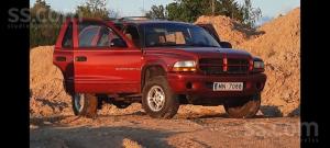 Red Dodge Durango 1999 in Valka, with an engine capacity of 5.90 L and mileage of 287 thousand km for 3800 €, photo  on AUTOMOTO.COM.LV