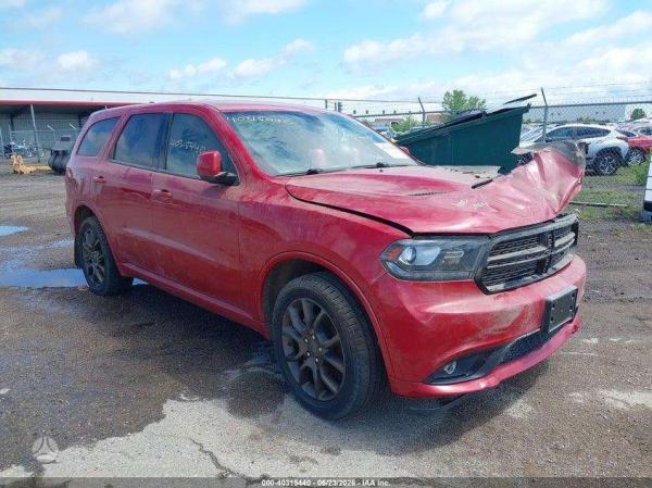 Sarkans Dodge Durango 2018 Šauļi, ar dzinēja tilpumu 3.60 L un nobraukumu 189 tūkst. km par 6700 €, foto 1 vietnē AUTOMOTO.COM.LV