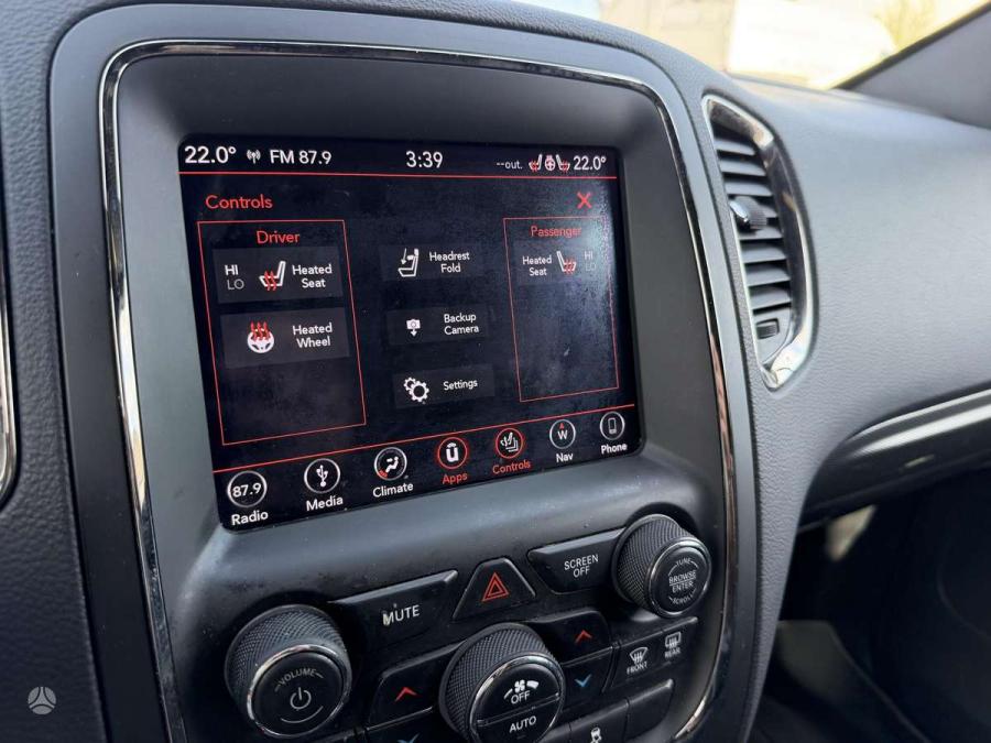 Red Dodge Durango 2019 in Siauliai, with an engine capacity of 5.65 L and mileage of 212 thousand km for 12400 €, photo 13 on AUTOMOTO.COM.LV