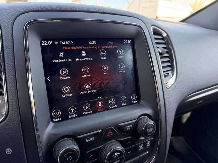 Red Dodge Durango 2019 in Siauliai, with an engine capacity of 5.65 L and mileage of 212 thousand km for 12400 €, photo 14 on AUTOMOTO.COM.LV