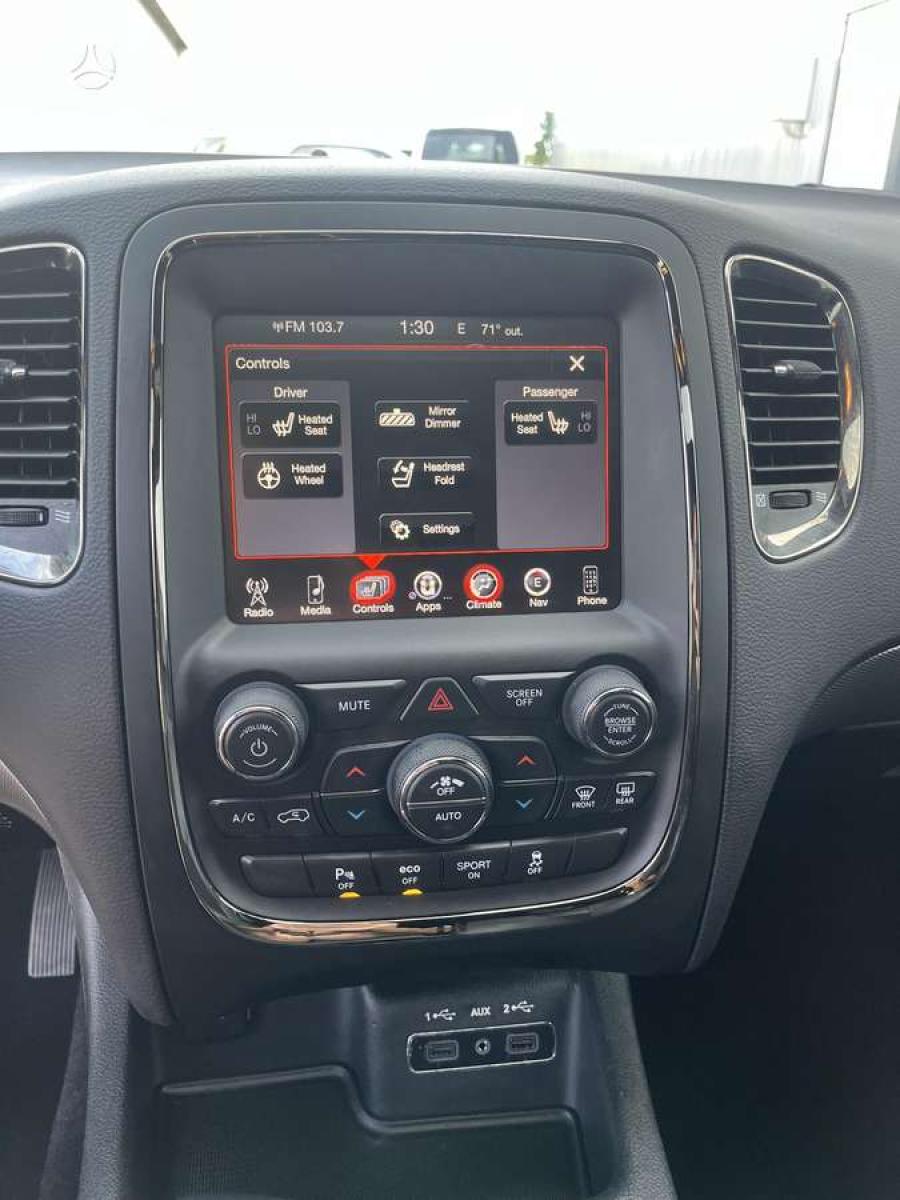 Red Dodge Durango 2020 in Klaipeda, with an engine capacity of 5.65 L and mileage of 95 thousand km for 20900 €, photo 23 on AUTOMOTO.COM.LV