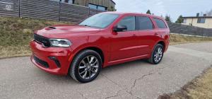 Red Dodge Durango 2021 in Kaunas, with an engine capacity of 3.60 L and mileage of 80 thousand km for 26700 €, photo  on AUTOMOTO.COM.LV