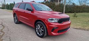 Red Dodge Durango 2021 in Kaunas, with an engine capacity of 3.60 L and mileage of 80 thousand km for 26700 €, photo 3 on AUTOMOTO.COM.LV