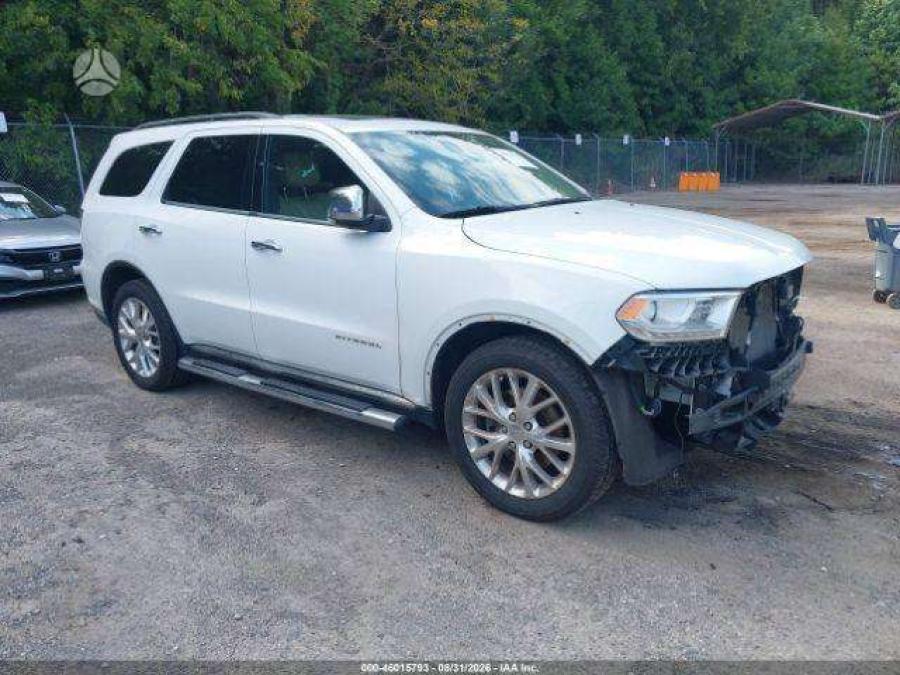 White Dodge Durango 2014 in Klaipeda, with an engine capacity of 3.60 L and mileage of 341 thousand km for 6300 €, photo 1 on AUTOMOTO.COM.LV