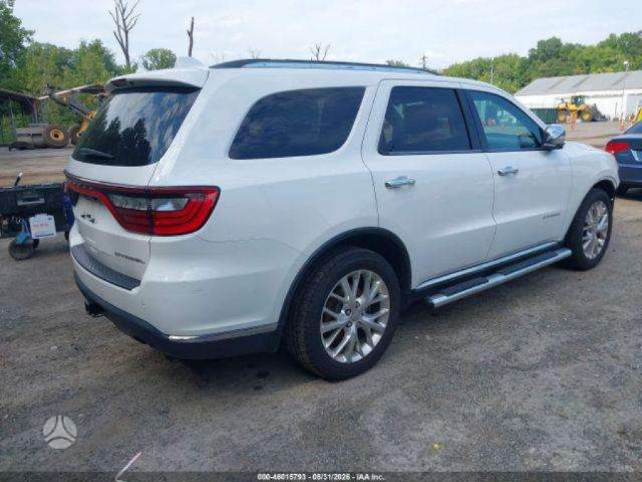 White Dodge Durango 2014 in Klaipeda, with an engine capacity of 3.60 L and mileage of 341 thousand km for 6300 €, photo 5 on AUTOMOTO.COM.LV