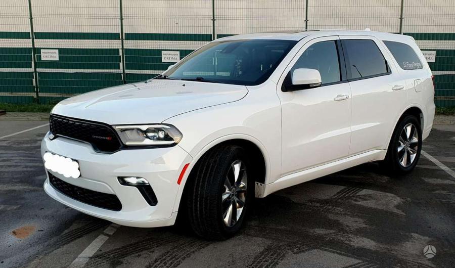 White Dodge Durango 2015 in Klaipeda, with an engine capacity of 5.65 L and mileage of 267 thousand km for 14999 €, photo 3 on AUTOMOTO.COM.LV