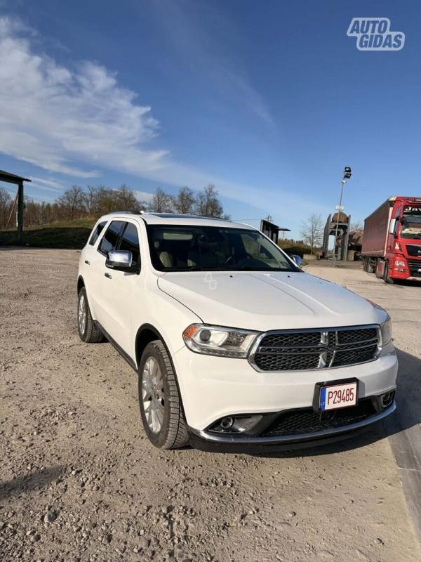 White Dodge Durango 2015 in Siauliai, with an engine capacity of 3.60 L and mileage of 241 thousand km for 14800 €, photo 2 on AUTOMOTO.COM.LV