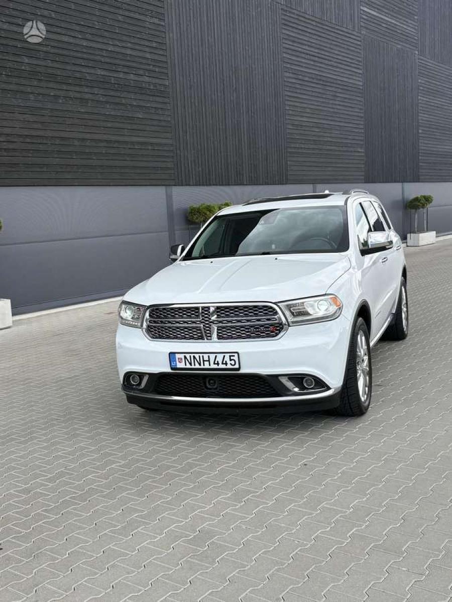 White Dodge Durango 2015 in Siauliai, with an engine capacity of 3.60 L and mileage of 221 thousand km for 13850 €, photo 4 on AUTOMOTO.COM.LV