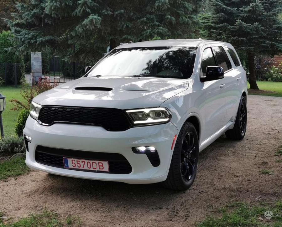 White Dodge Durango 2016 in Siauliai, with an engine capacity of 5.70 L and mileage of 187 thousand km for 16999 €, photo 1 on AUTOMOTO.COM.LV