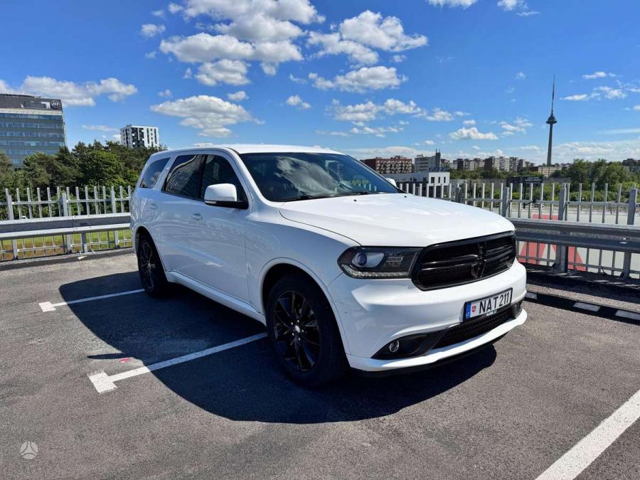 Balts Dodge Durango 2017 Viļņa, ar dzinēja tilpumu 3.60 L un nobraukumu 195 tūkst. km par 15900 €, foto 1 vietnē AUTOMOTO.COM.LV