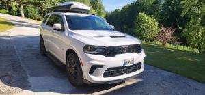White Dodge Durango 2018 in Mazeikiai, with an engine capacity of 3.60 L and mileage of 205 thousand km for 21500 €, photo 5 on AUTOMOTO.COM.LV