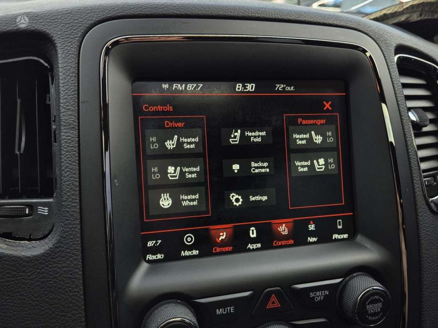 Balts Dodge Durango 2018 Viļņa, ar dzinēja tilpumu 6.42 L un nobraukumu 187 tūkst. km par 19999 €, foto 20 vietnē AUTOMOTO.COM.LV