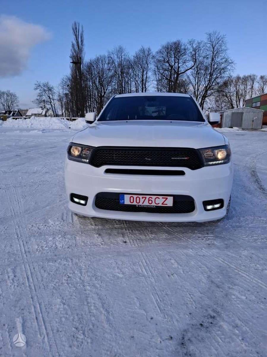 Balts Dodge Durango 2020 Klaipėda, ar dzinēja tilpumu 3.60 L un nobraukumu 165 tūkst. km par 18700 €, foto 1 vietnē AUTOMOTO.COM.LV