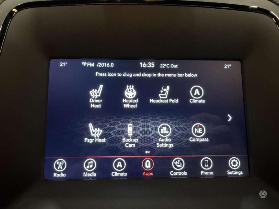 White Dodge Durango 2020 in Vilnius, with an engine capacity of 3.60 L and mileage of 193 thousand km for 18300 €, photo 23 on AUTOMOTO.COM.LV