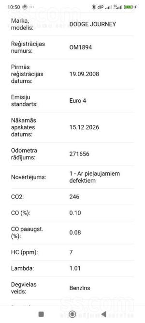 Melns Dodge Journey 2008 Rīga, ar dzinēja tilpumu 2.70 L un nobraukumu 274 tūkst. km par 4440 €, foto 27 vietnē AUTOMOTO.COM.LV