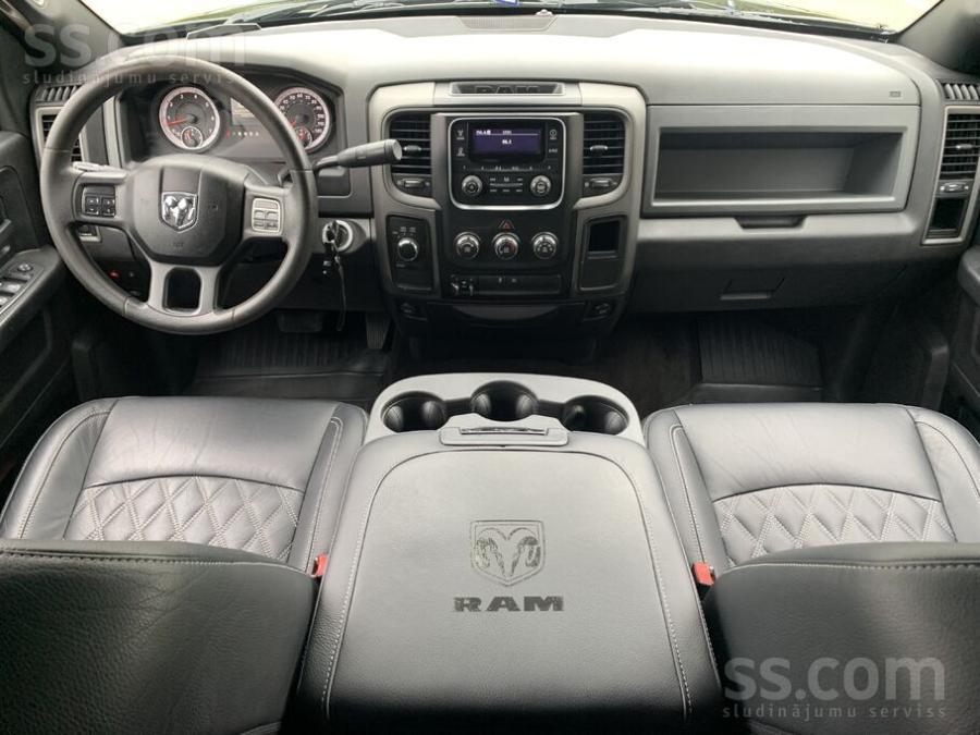 Black Dodge RAM 2013 in Liepaja, with an engine capacity of 5.70 L and mileage of 305 thousand km for 20350 €, photo 12 on AUTOMOTO.COM.LV