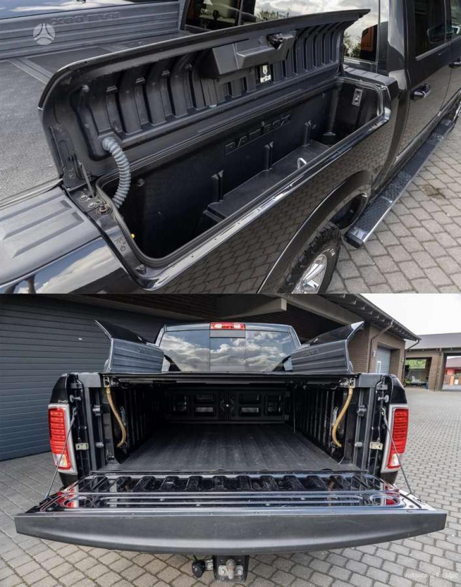 Black Dodge RAM 2016 in Marijampole, with an engine capacity of 2.97 L and mileage of 60 thousand km for 38250 €, photo 13 on AUTOMOTO.COM.LV