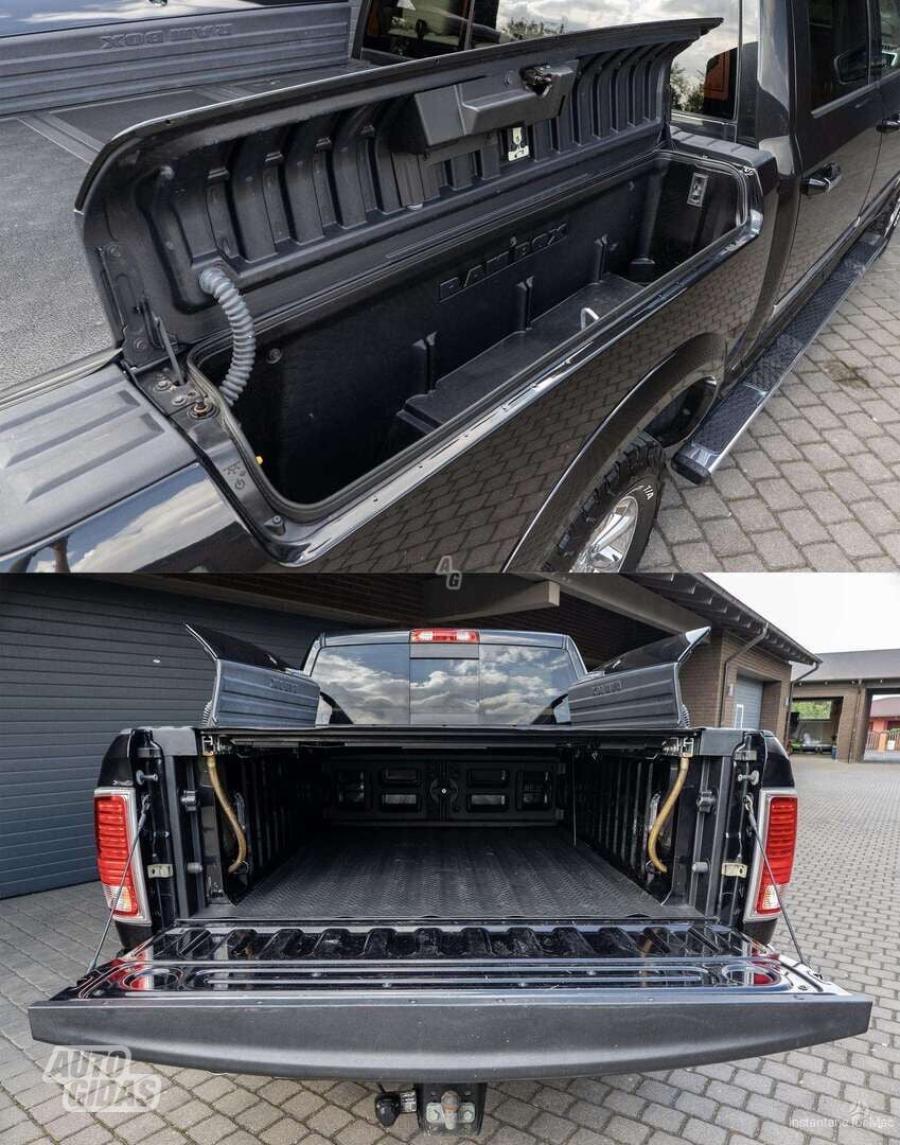 Black Dodge RAM 2016 in Kaunas, with an engine capacity of 3.00 L and mileage of 60 thousand km for 37750 €, photo 14 on AUTOMOTO.COM.LV