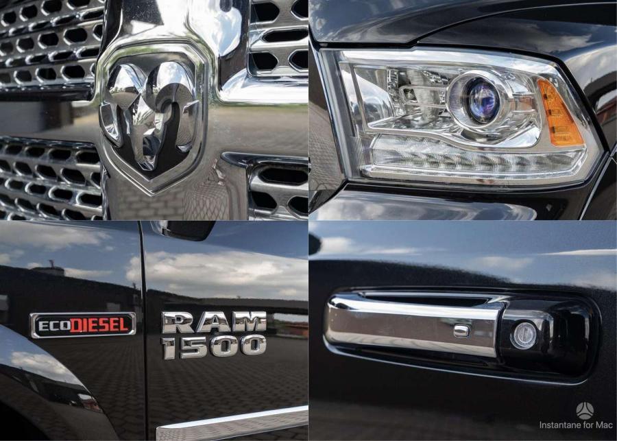 Black Dodge RAM 2016 in Marijampole, with an engine capacity of 2.97 L and mileage of 60 thousand km for 37750 €, photo 8 on AUTOMOTO.COM.LV