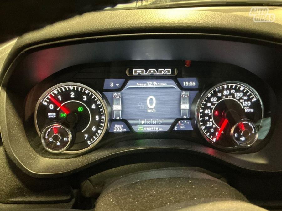 Black Dodge RAM 2019 in Klaipeda, with an engine capacity of 5.70 L and mileage of 85 thousand km for 34800 €, photo 13 on AUTOMOTO.COM.LV
