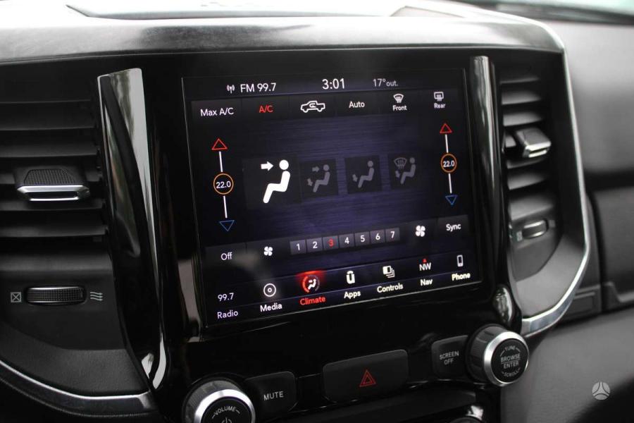 Melns Dodge RAM 2019 Viļņa, ar dzinēja tilpumu 5.65 L un nobraukumu 209 tūkst. km par 23500 €, foto 19 vietnē AUTOMOTO.COM.LV