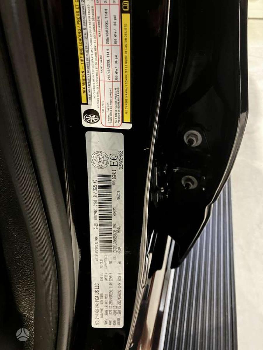 Melns Dodge RAM 2019 Klaipėda, ar dzinēja tilpumu 5.70 L un nobraukumu 93 tūkst. km par 39930 €, foto 37 vietnē AUTOMOTO.COM.LV
