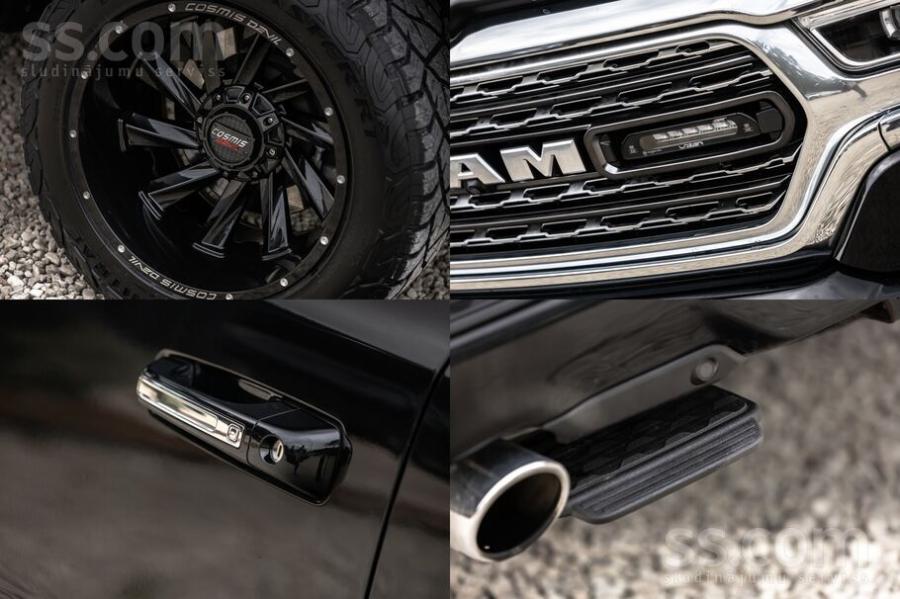 Melns Dodge RAM 2022 Jelgava, ar dzinēja tilpumu 5.70 L un nobraukumu 55 tūkst. km par 62900 €, foto 12 vietnē AUTOMOTO.COM.LV