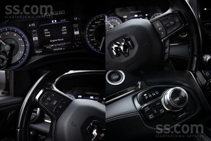 Melns Dodge RAM 2022 Jelgava, ar dzinēja tilpumu 5.70 L un nobraukumu 55 tūkst. km par 62900 €, foto 30 vietnē AUTOMOTO.COM.LV
