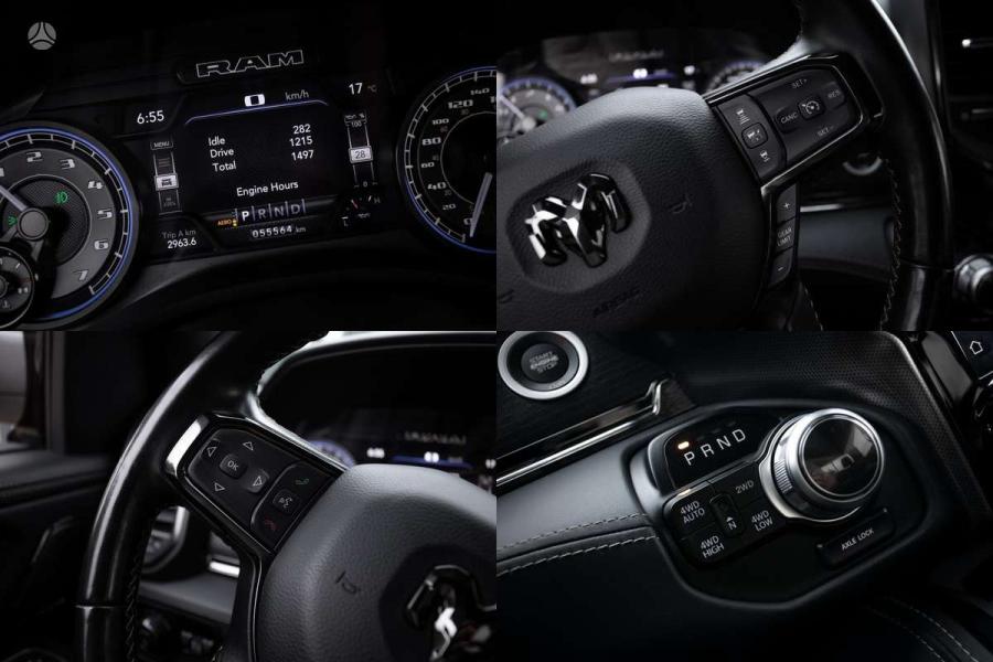 Melns Dodge RAM 2022 Jelgava, ar dzinēja tilpumu 5.70 L un nobraukumu 55 tūkst. km par 62900 €, foto 17 vietnē AUTOMOTO.COM.LV