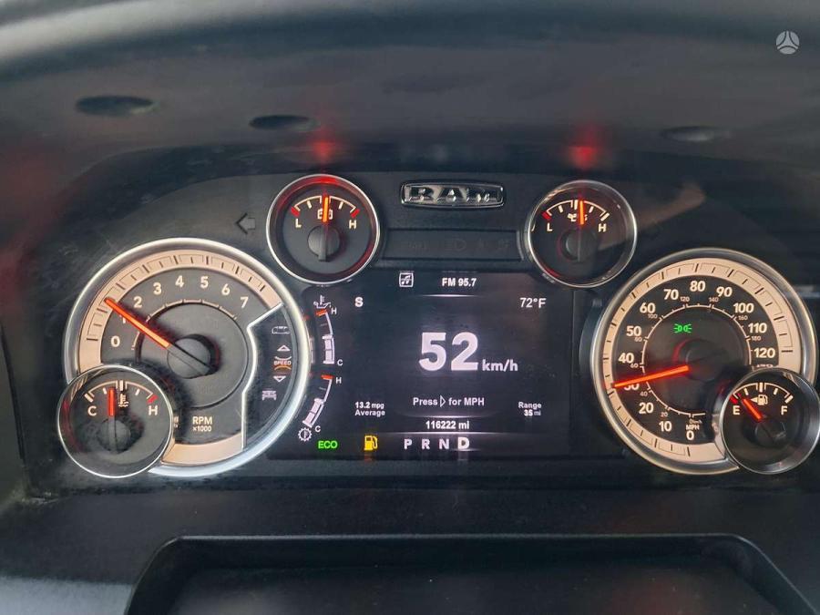 Blue Dodge RAM 2017 in Siauliai, with an engine capacity of 5.65 L and mileage of 185 thousand km for 9900 €, photo 15 on AUTOMOTO.COM.LV