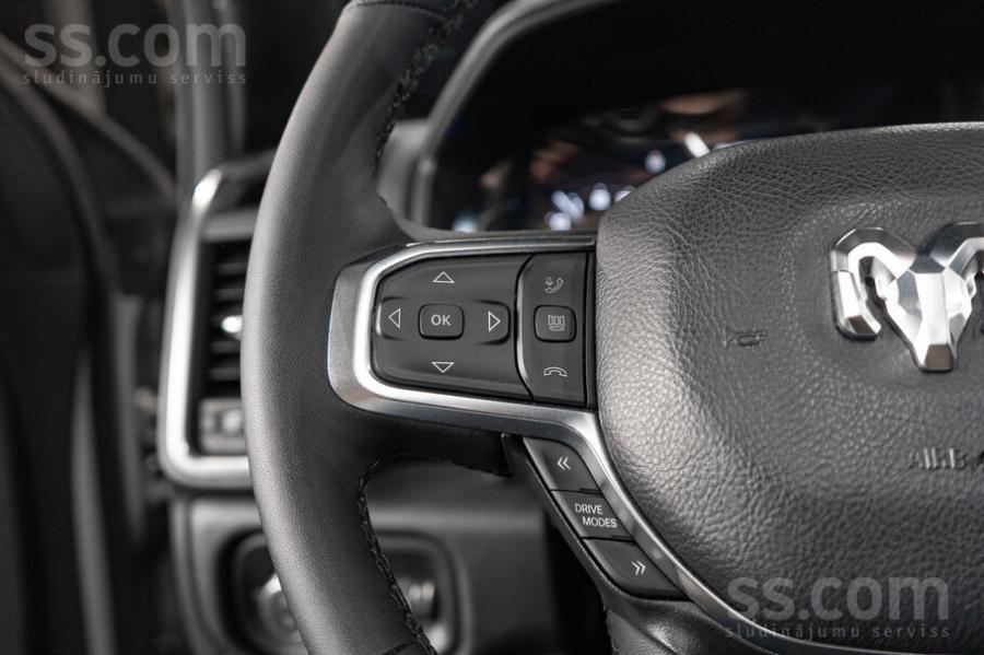 Grey Dodge RAM 2025 in Riga, with an engine capacity of 3.00 L and mileage of 15 thousand km for 55000 €, photo 25 on AUTOMOTO.COM.LV