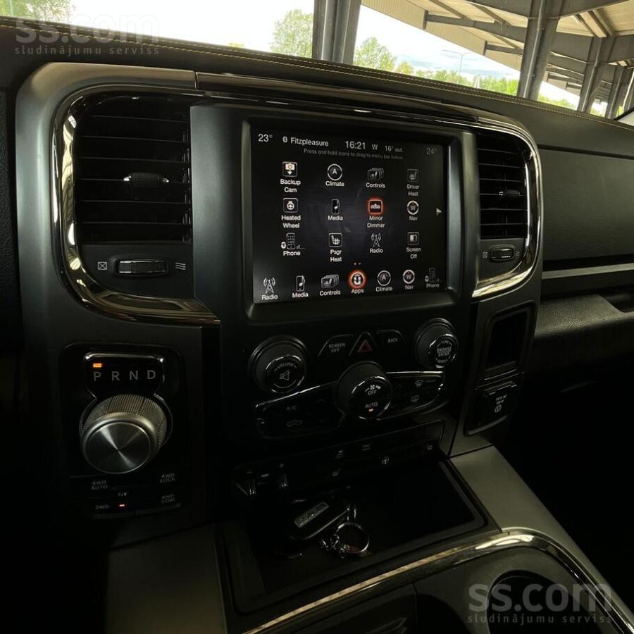Yellow Dodge RAM 2016 in Riga, with an engine capacity of 5.70 L and mileage of 185 thousand km for 34200 €, photo 34 on AUTOMOTO.COM.LV