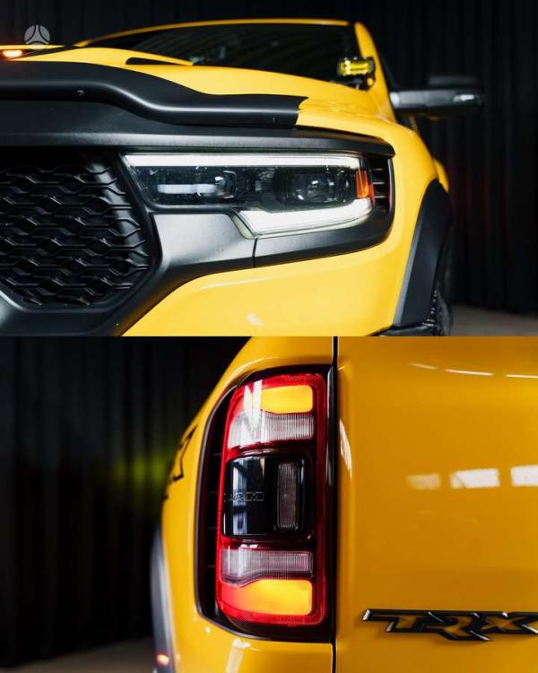 Dzeltens Dodge RAM 2023 Viļņa, ar dzinēja tilpumu 6.16 L un nobraukumu 16 tūkst. km par 119999 €, foto 8 vietnē AUTOMOTO.COM.LV