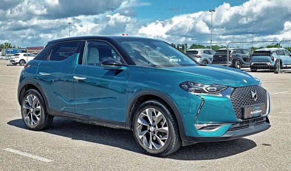 Blue DS 3-crossback 2021 in Vilnius, with an engine capacity of 0.00 L and mileage of 52 thousand km for 18500 €, photo 3 on AUTOMOTO.COM.LV