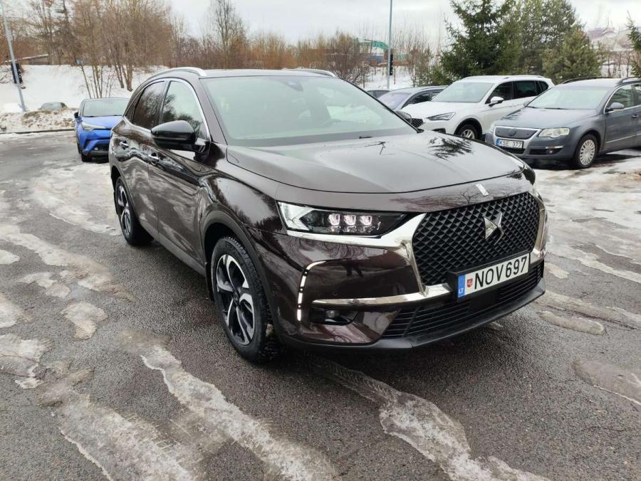 Brown DS 7 Crossback 2019 in Vilnius, with an engine capacity of 2.00 L and mileage of 144 thousand km for 16250 €, photo 8 on AUTOMOTO.COM.LV