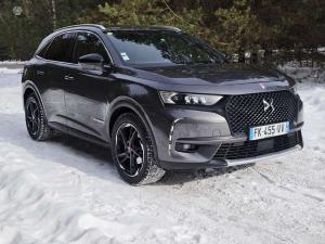 Grey DS 7 Crossback 2019 in Vilnius, with an engine capacity of 1.50 L and mileage of 155 thousand km for 16400 €, photo  on AUTOMOTO.COM.LV