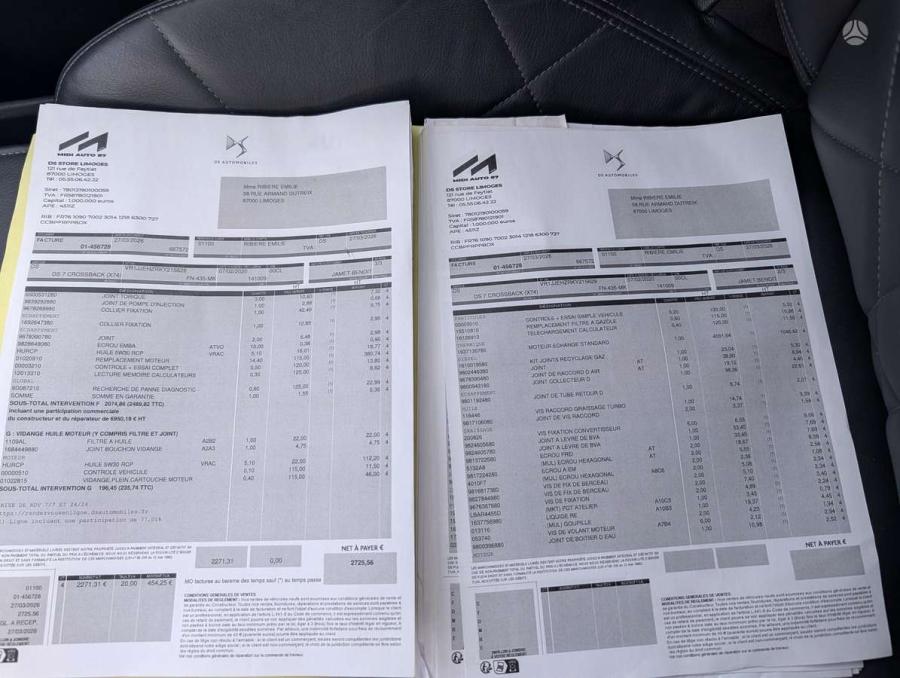 Grey DS 7 Crossback 2020 in Taurage, with an engine capacity of 2.00 L and mileage of 147 thousand km for 16900 €, photo 19 on AUTOMOTO.COM.LV