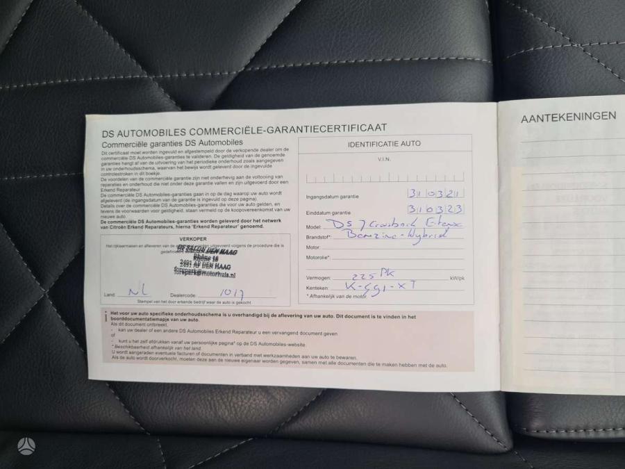 Grey DS 7 Crossback 2021 in Siauliai, with an engine capacity of 1.60 L and mileage of 145 thousand km for 20558 €, photo 37 on AUTOMOTO.COM.LV