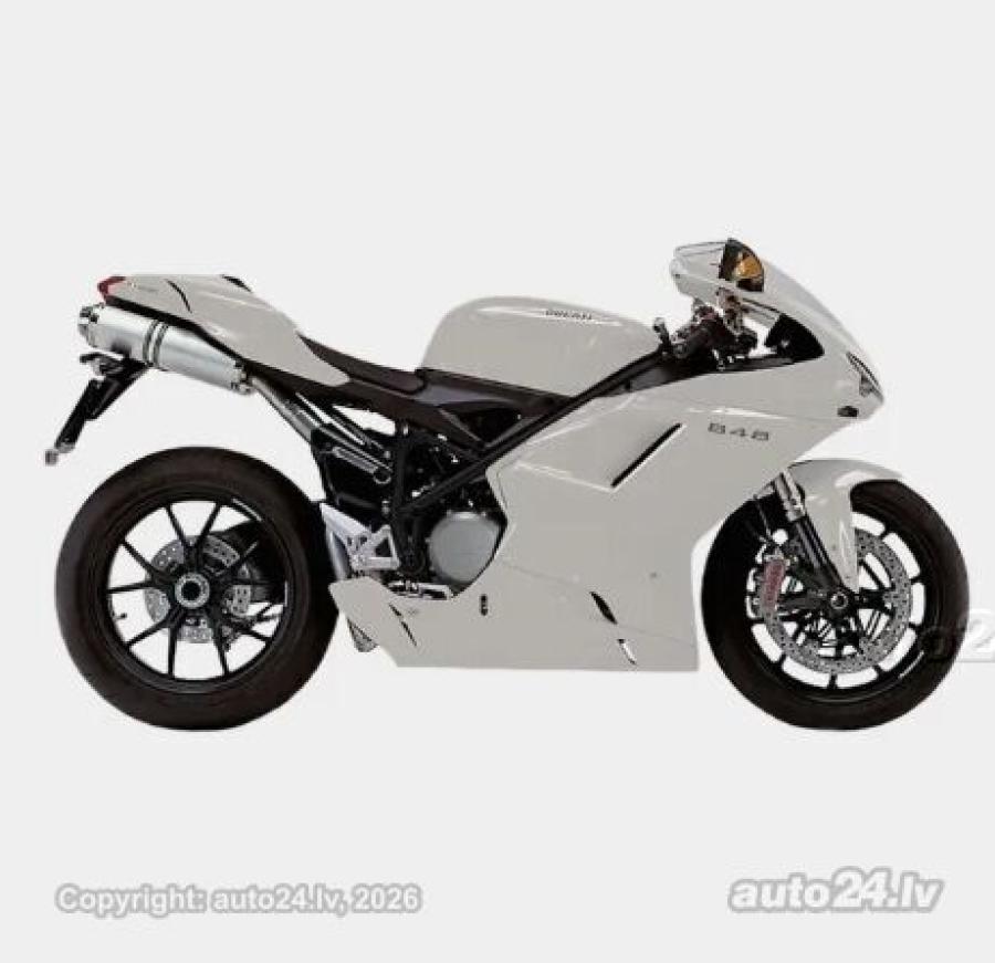 Balts Ducati 848 2008 Tallina, ar dzinēja tilpumu 0.85 L un nobraukumu 32 tūkst. km par 4000 €, foto 1 vietnē AUTOMOTO.COM.LV