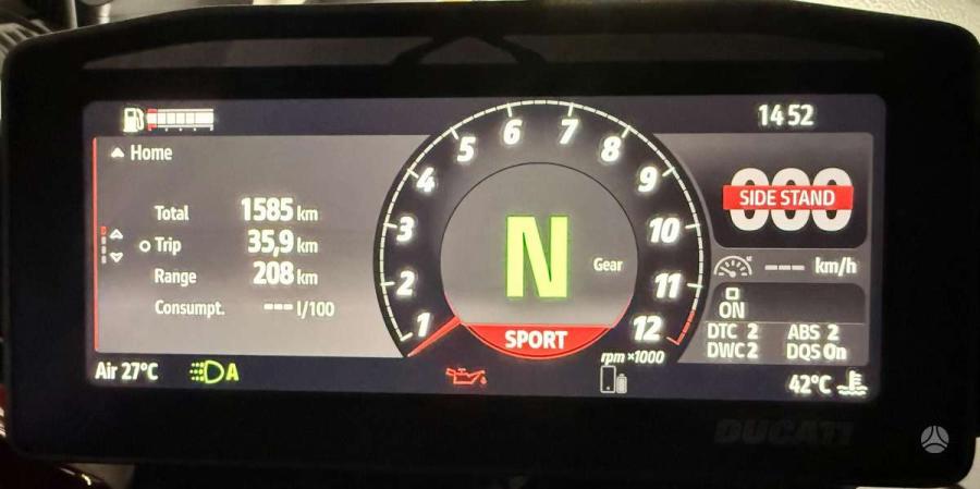 Ducati Diavel 2025 in Vilnius, with an engine capacity of 1.16 L and mileage of 2 thousand km for 22990 €, photo 17 on AUTOMOTO.COM.LV