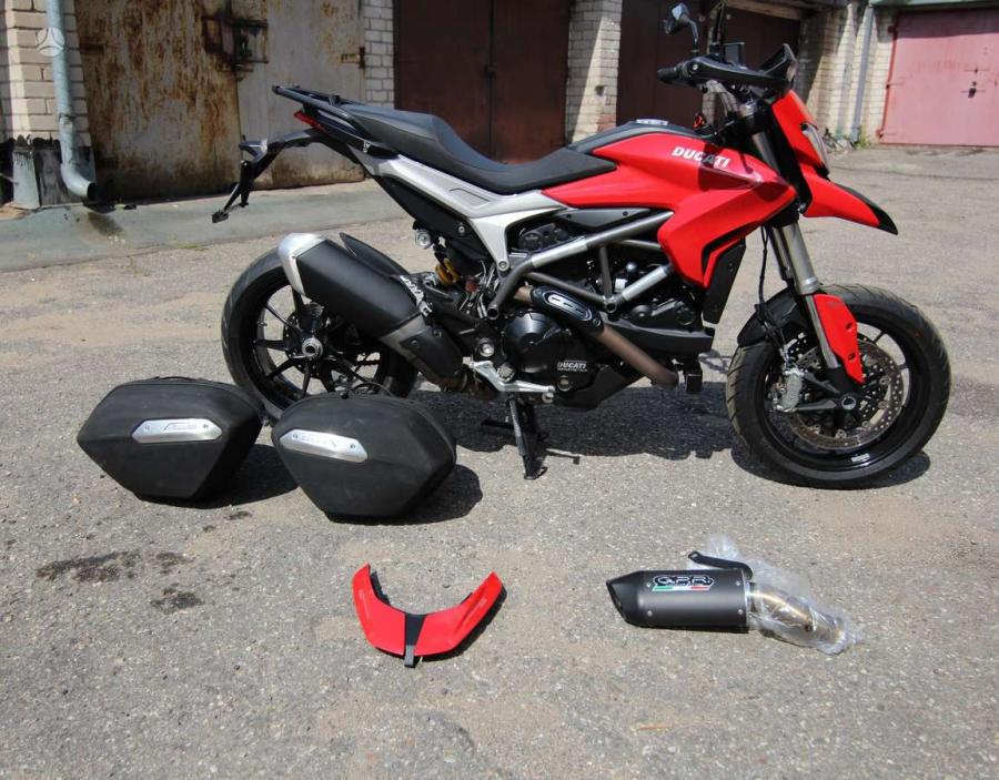Красный Дукати Hypermotard 2016 в Вильнюс, объемом двигателя 0.94 л и пробегом 13 тыс. км за 5600 €, фото 14 на AUTOMOTO.COM.LV