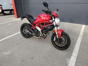 Red Ducati Monster 2018 in Siauliai, with an engine capacity of 0.80 L and mileage of 18 thousand km for 3950 €, photo 7 on AUTOMOTO.COM.LV