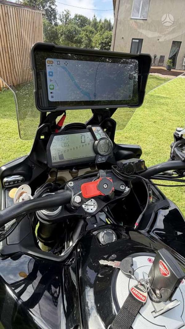 Melns Ducati Multistrada 2011 Klaipėda, ar dzinēja tilpumu 1.20 L un nobraukumu 48 tūkst. km par 6900 €, foto 6 vietnē AUTOMOTO.COM.LV