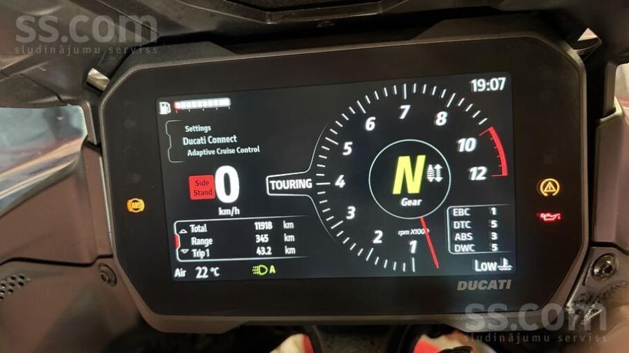 Ducati Multistrada 2025 Rīga, ar dzinēja tilpumu 1.16 L un nobraukumu 0 tūkst. km par 23000 €, foto 7 vietnē AUTOMOTO.COM.LV