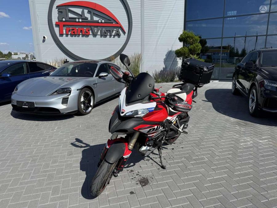 Red Ducati Multistrada 2014 in Telschi, with an engine capacity of 1.20 L and mileage of 43 thousand km for 8300 €, photo 1 on AUTOMOTO.COM.LV