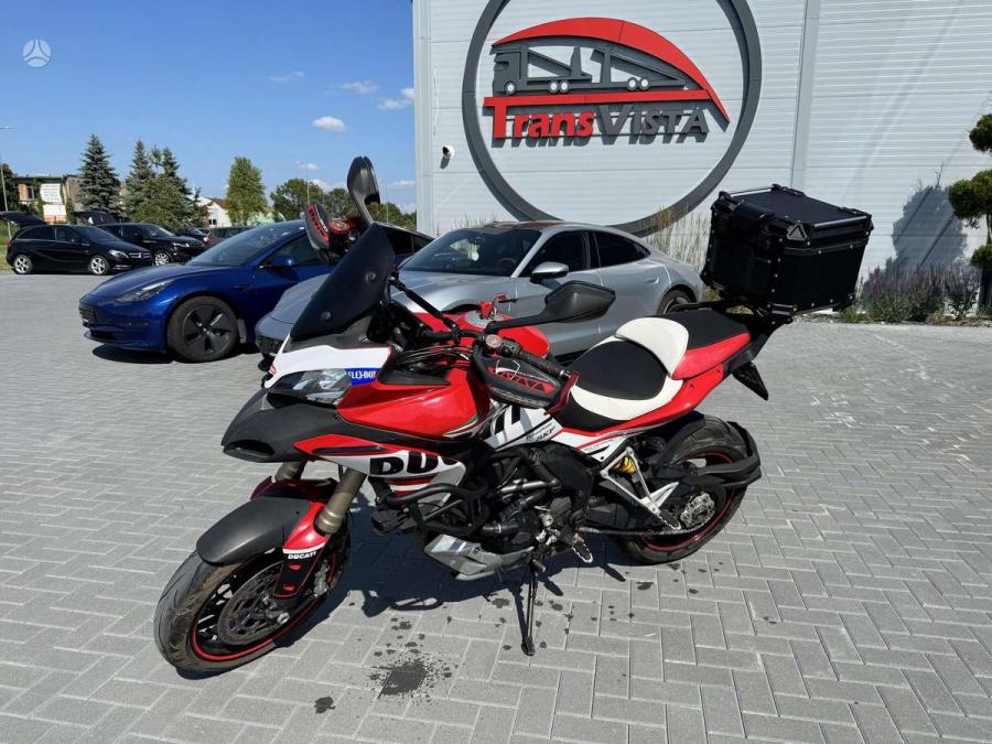 Red Ducati Multistrada 2014 in Telschi, with an engine capacity of 1.20 L and mileage of 43 thousand km for 8300 €, photo 3 on AUTOMOTO.COM.LV