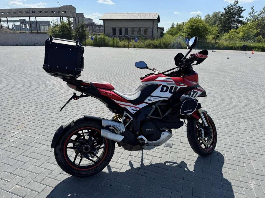 Red Ducati Multistrada 2014 in Telschi, with an engine capacity of 1.20 L and mileage of 43 thousand km for 8300 €, photo 8 on AUTOMOTO.COM.LV