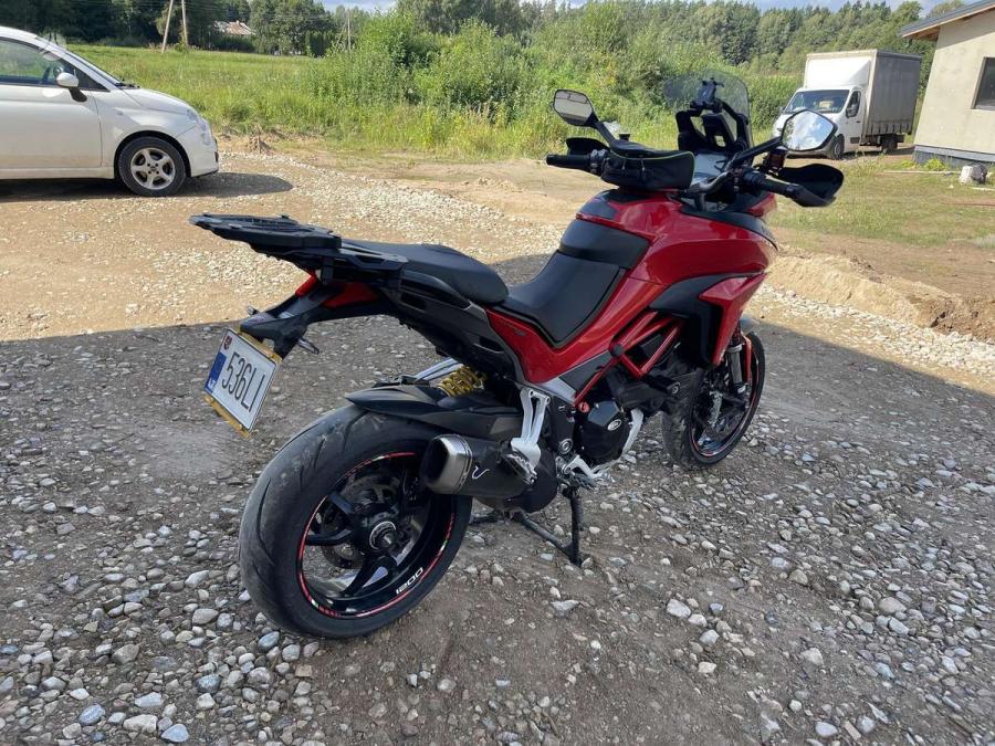Sarkans Ducati Multistrada 2015 Kazlų Rūda, ar dzinēja tilpumu 1.20 L un nobraukumu 41 tūkst. km par 7000 €, foto 5 vietnē AUTOMOTO.COM.LV