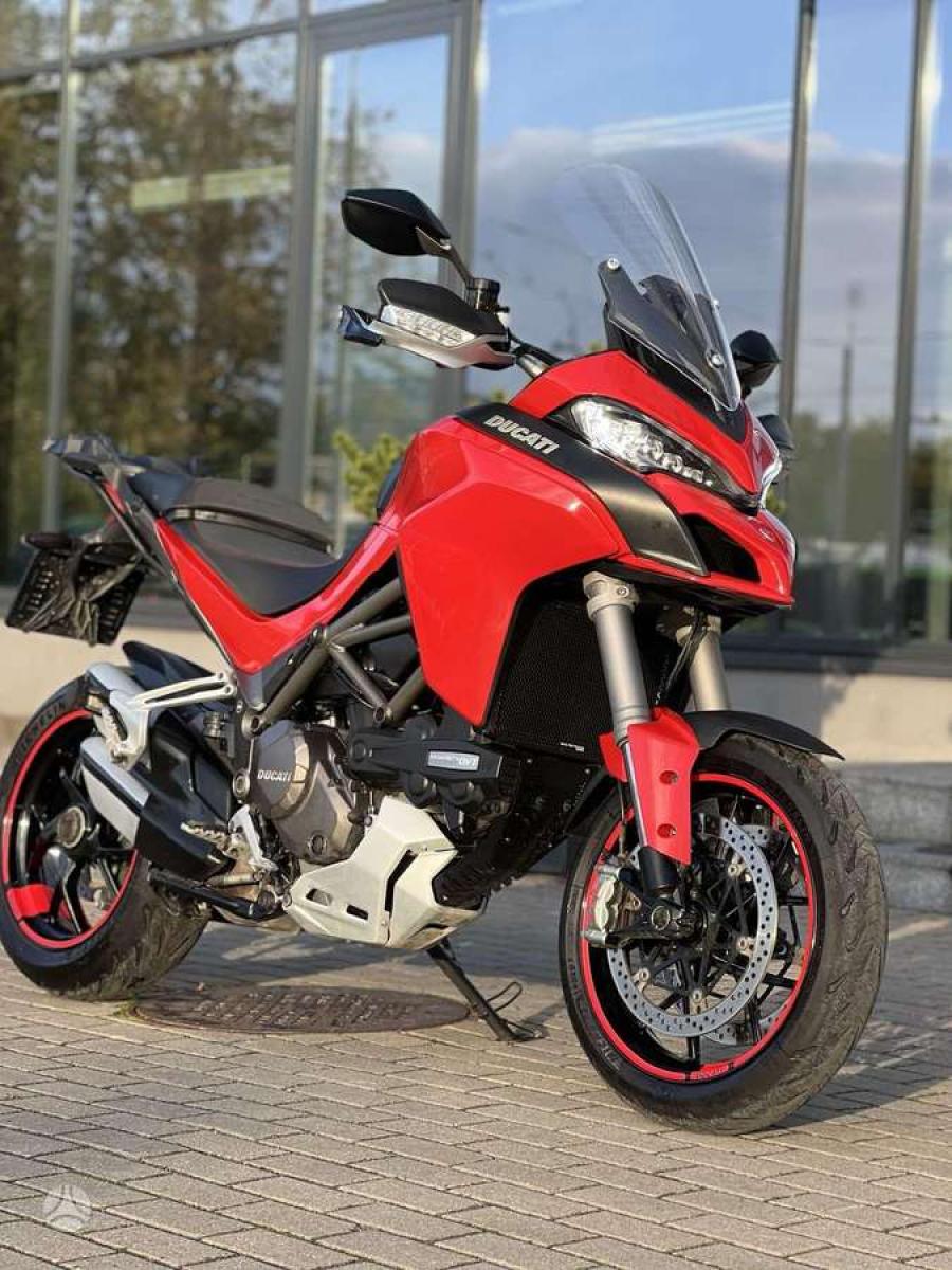 Sarkans Ducati Multistrada 2018 Kauņa, ar dzinēja tilpumu 1.26 L un nobraukumu 45 tūkst. km par 9999 €, foto 6 vietnē AUTOMOTO.COM.LV